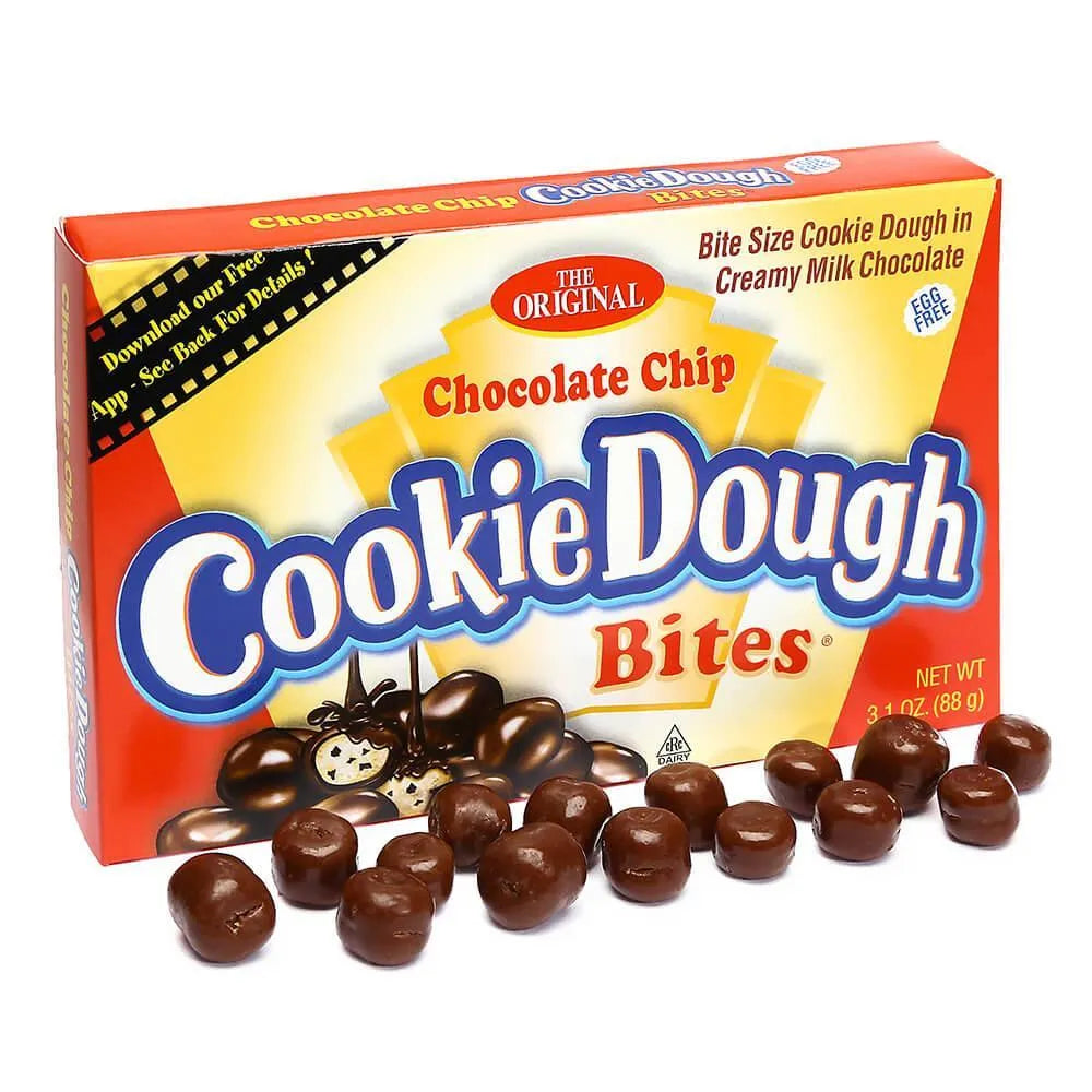 Chocolate Chip Cookie Dough Bites Candy Theater Size Packs: 12-Piece B ...