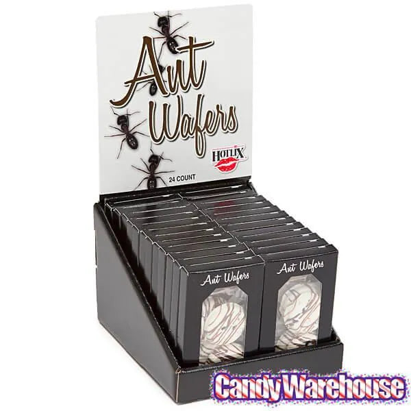 Chocolate Covered Ants Candy Wafers Packs: 24-Piece Box | Candy Warehouse