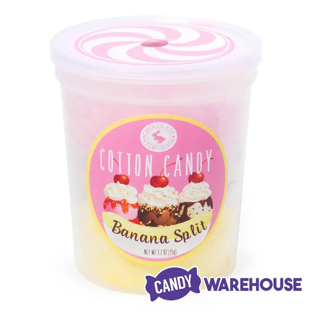 Chocolate Storybook Cotton Candy - Banana Split: 12-Piece Case – Candy ...