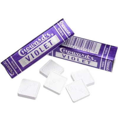 Choward's Violet Mint Squares Candy Packs: 24-Piece Box – Candy Warehouse