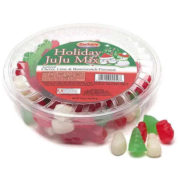 Christmas JuJu Mix Candy: 16-Ounce Tub – Candy Warehouse