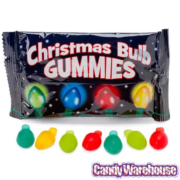 Christmas Light Bulb Gummy Packs: 20-Piece Bag | Candy Warehouse