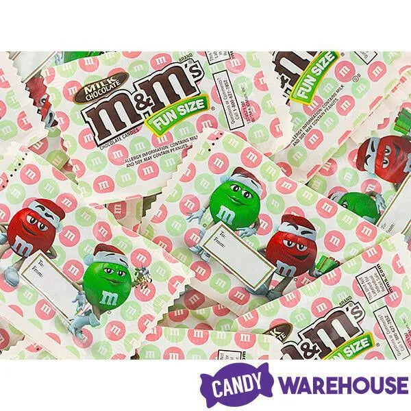 Christmas M&M's Candy Fun Size Packs: 20-Piece Bag | Candy Warehouse