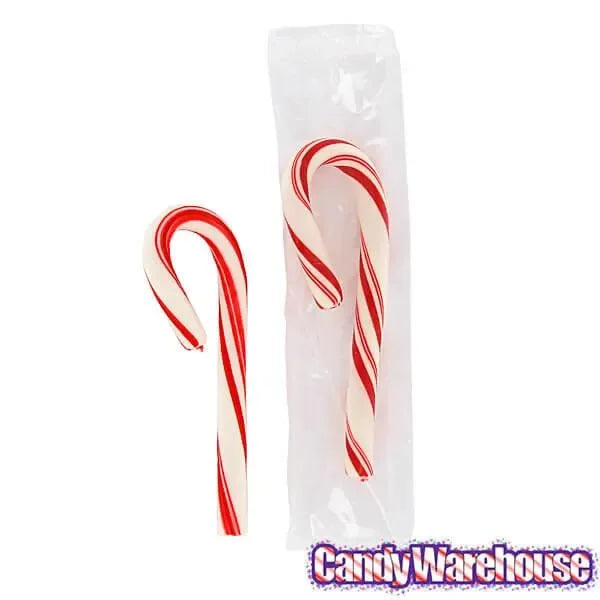 Christmas Peppermint Mini Candy Canes: 240-Piece Box | Candy Warehouse