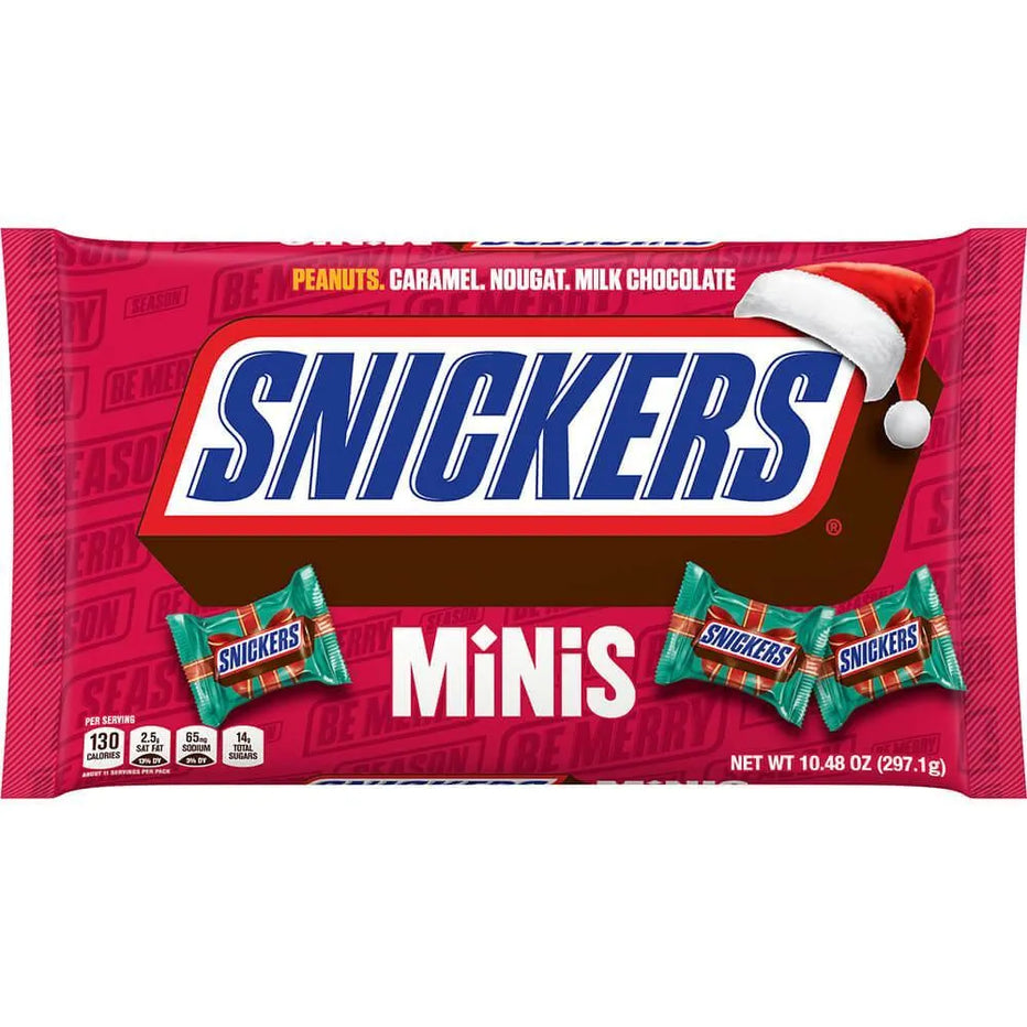 Christmas Snickers Minis: 30-Piece Bag – Candy Warehouse