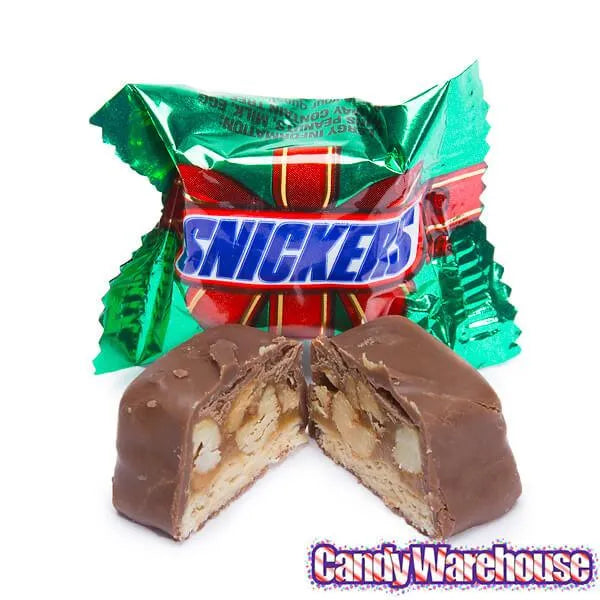 Christmas Snickers Minis: 30-Piece Bag | Candy Warehouse