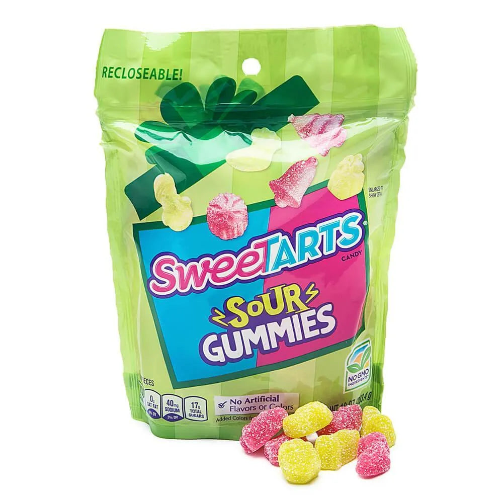 Christmas SweeTarts Sour Gummy Candy: 10-Ounce Bag | Candy Warehouse