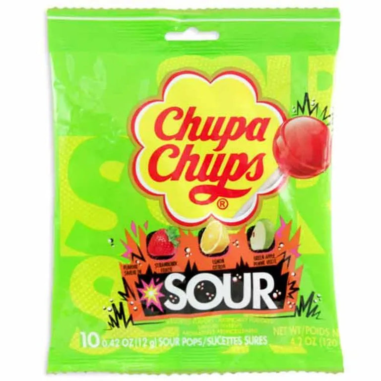 Chupa Chups Assorted Sour Candy Pops: 12-Case – Candy Warehouse