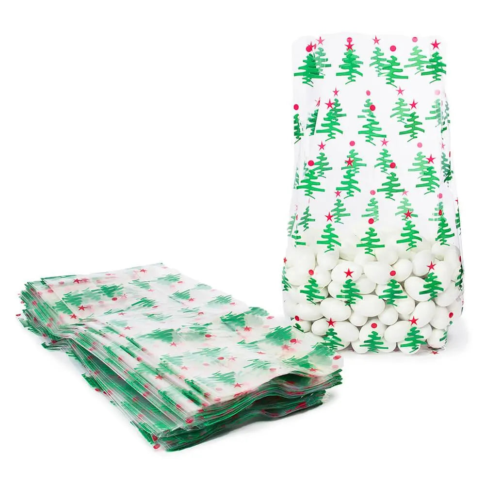 Clear Cello Candy Bags with Christmas Trees: 100-Piece Box – Candy ...