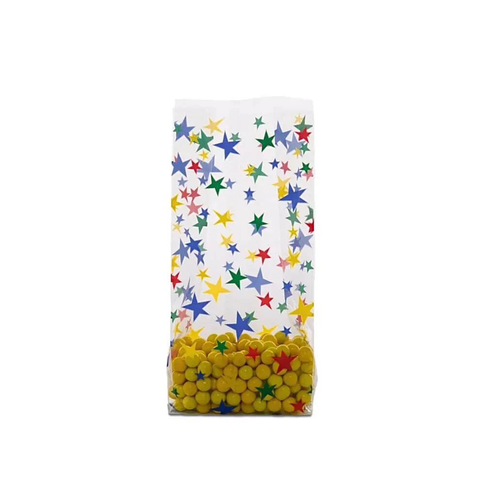 Clear Cello Candy Bags with Stars: 100-Piece Box – Candy Warehouse