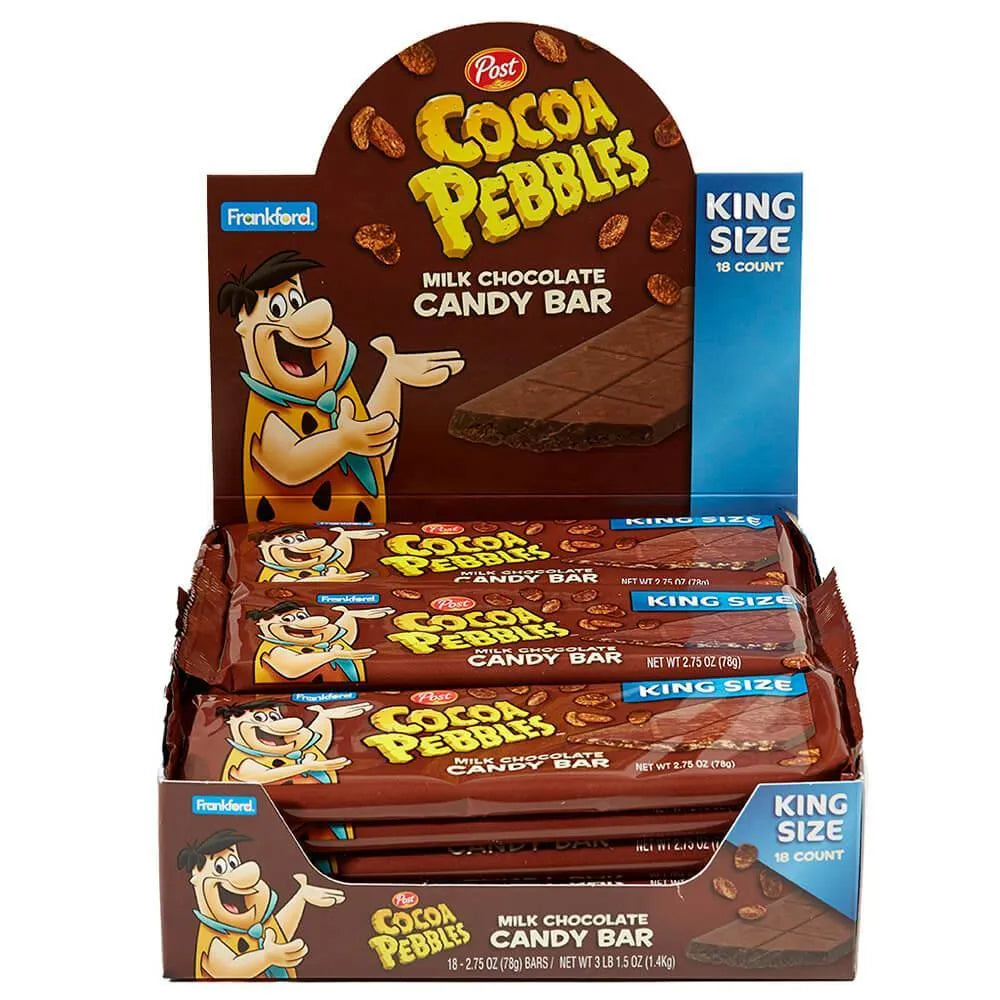 Cocoa Pebbles King Size Candy Bar: 18-Piece Box – Candy Warehouse