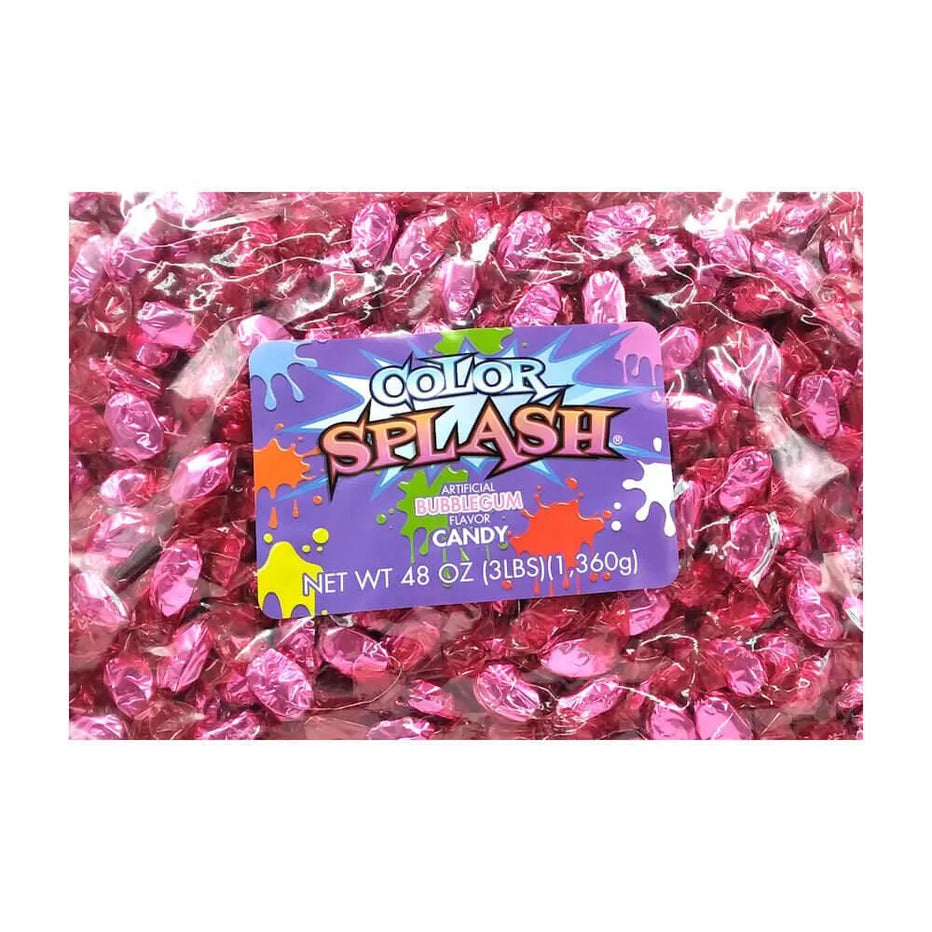 Color Splash Bubblegum Hard Candy: 3LB Bag – Candy Warehouse