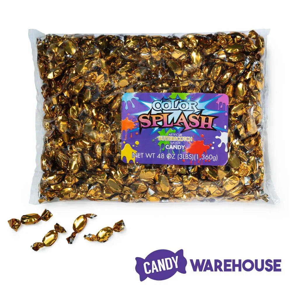 Color Splash Gold Butterscotch Hard Candy: 3LB Bag – Candy Warehouse