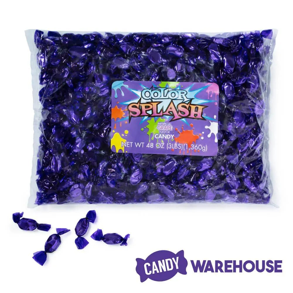 Color Splash Purple Grape Hard Candy: 3LB Bag – Candy Warehouse