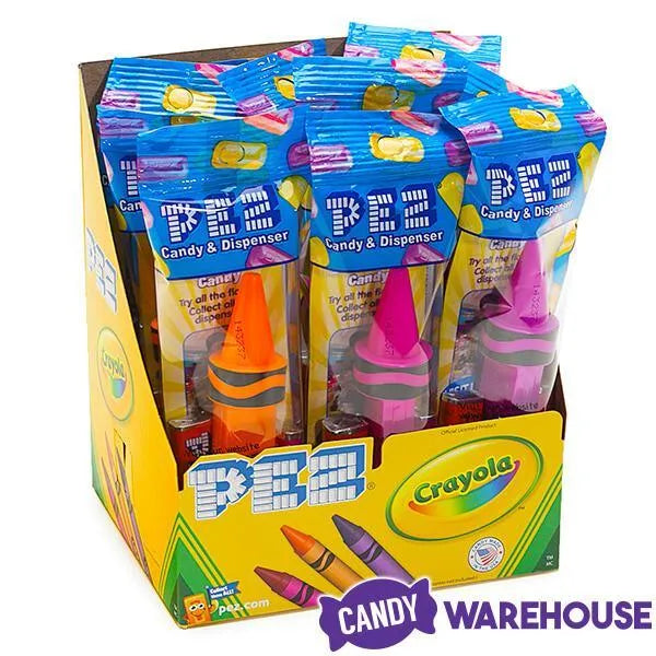 Crayola Crayons PEZ Candy Packs: 12-Piece Display – Candy Warehouse