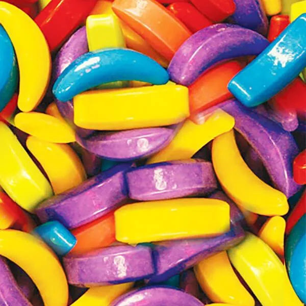 Crazy Bananas Assorted Colors Banana Candy: 25LB Bag – Candy Warehouse