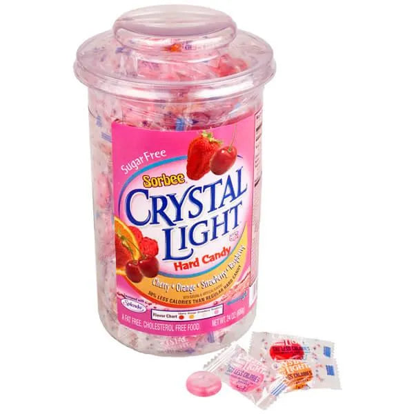 Crystal Light Sugar Free Candy: 200-Piece Tub – Candy Warehouse