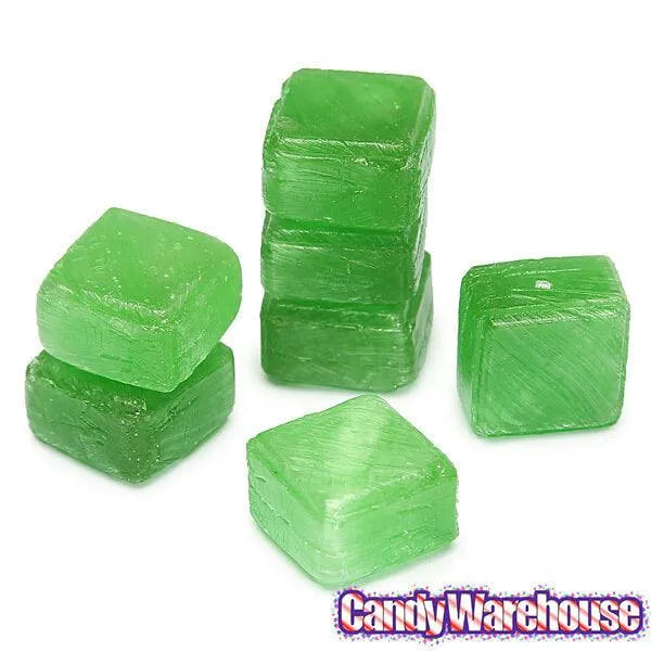 Cubes Hard Candy - Green Apple: 3LB Bag | Candy Warehouse