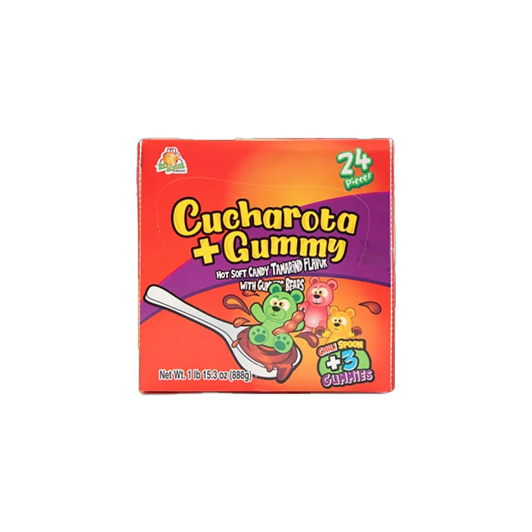 Cucharota & Gummy Tamarind Candy Spoons: 24-Piece Display – Candy Warehouse