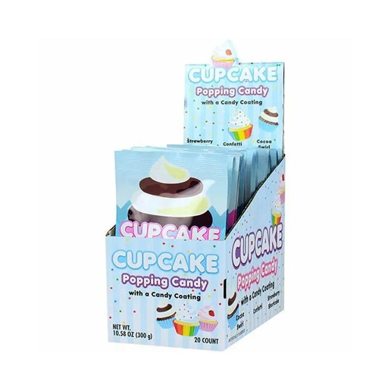 Cupcake Coated Popping Candy: 20-Piece Display – Candy Warehouse