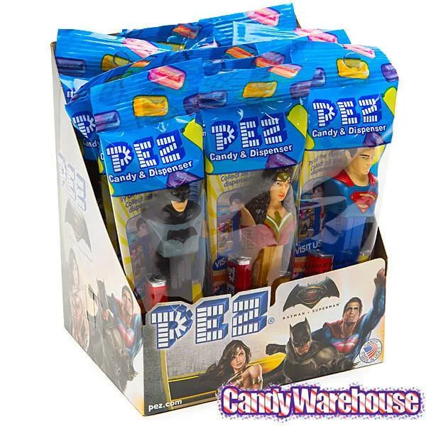 DC Comics - Batman - Superman - Wonder Woman - PEZ Candy Packs: 12-Pie ...