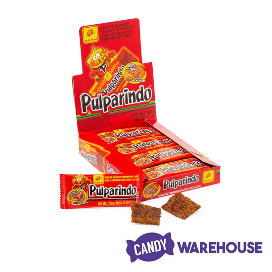 De La Rosa Extra Hot and Salted Pulparindo: 20-Piece Box | Candy Warehouse