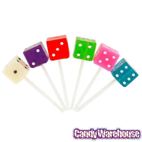 Dice Lollipops - Assorted: 24-Piece Box – Candy Warehouse