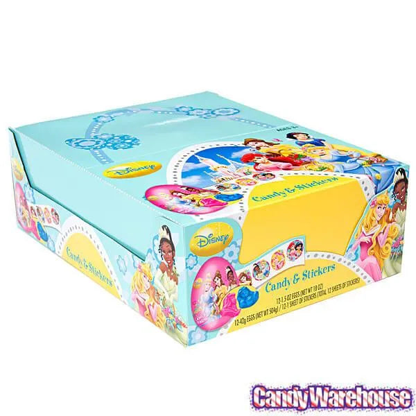 Disney Princess Candy and Sticker Filled Easter Eggs: 12-Piece Display ...