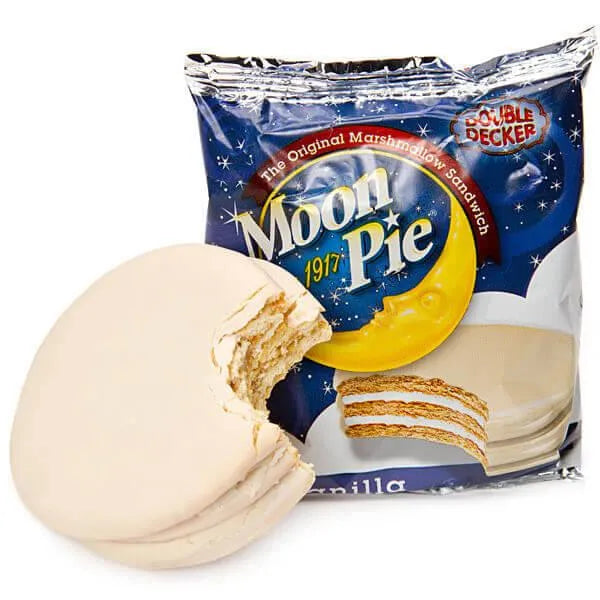 Double Decker Vanilla Moon Pies: 9-Piece Box | Candy Warehouse