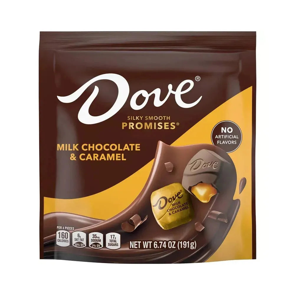 Dove Milk Chocolate Caramel Squares: 24-Piece Bag | Candy Warehouse