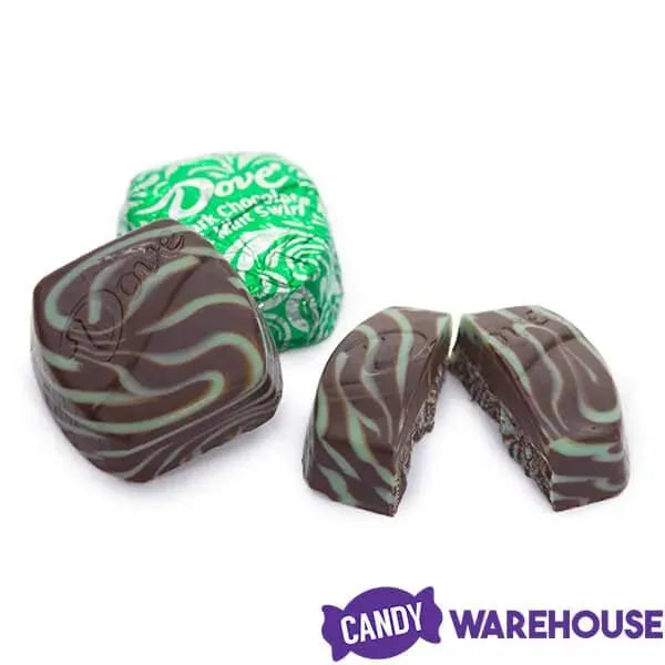 Dove Mint and Dark Chocolate Swirl Squares: 24-Piece Bag – Candy Warehouse