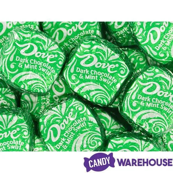 Dove Mint and Dark Chocolate Swirl Squares: 24-Piece Bag | Candy Warehouse