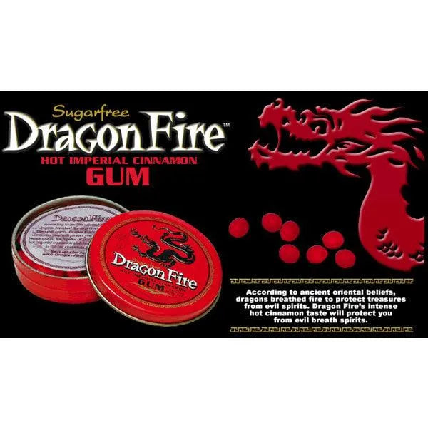 Dragon Fire Sugar Free Cinnamon Gum: 12-Piece Box – Candy Warehouse