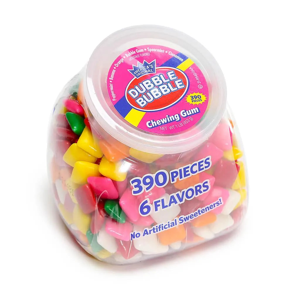 Dubble Bubble Assorted Chewing Gum Tabs: 390-Piece Desktop Tub – Candy ...