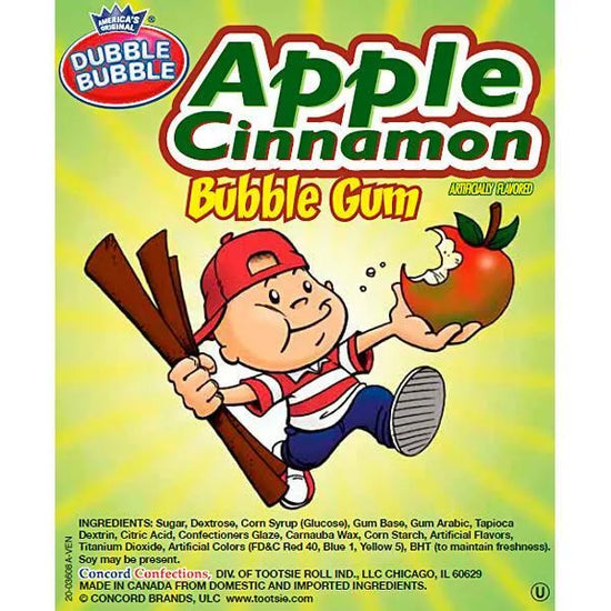 Dubble Bubble Cinnamon Apple 1-Inch Gumballs: 850-Piece Case | Candy Warehouse