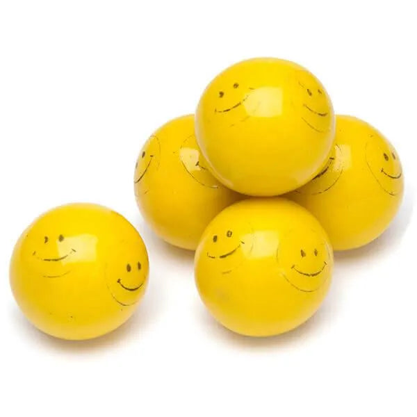 Dubble Bubble Smiley Face 1-Inch Gumballs: 850-Piece Case – Candy Warehouse