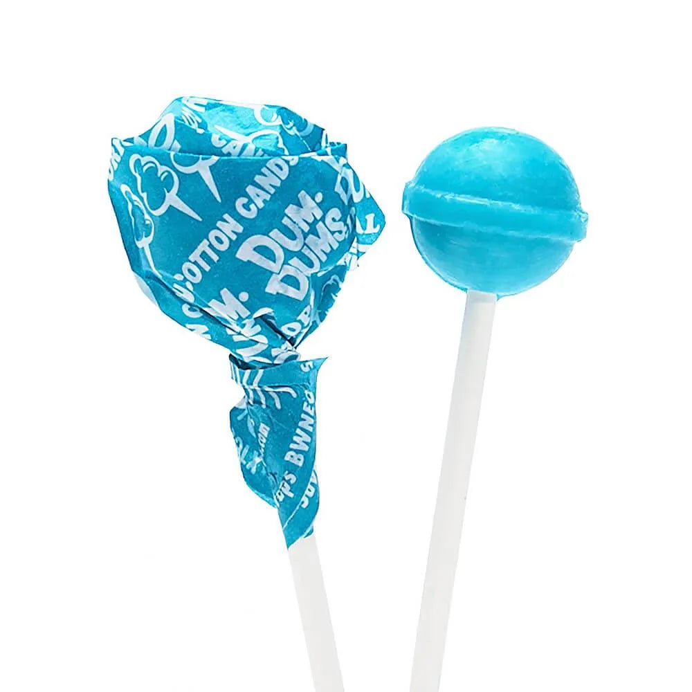 Dum Dums Color Party Lollipops, Blue, Blueberry Flavor, 75, 45% OFF