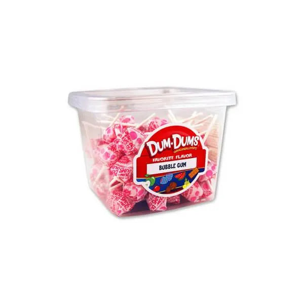 Dum Dums Pops - Bubble Gum: 1LB Tub – Candy Warehouse