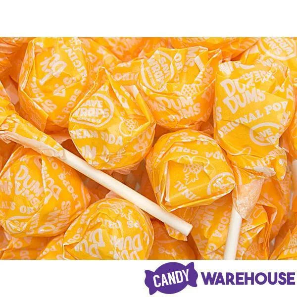 Dum Dums Yellow Party Pops - Cream Soda: 75-Piece Bag | Candy Warehouse