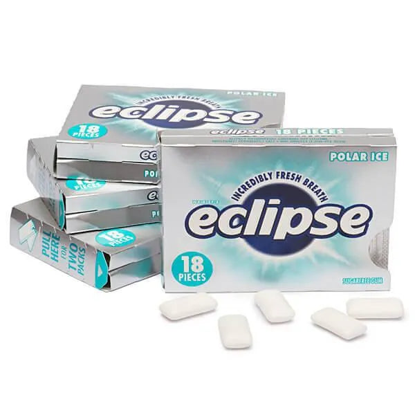 Eclipse Sugar Free Tab Gum Packs - Polar Ice: 12-Piece Box – Candy ...