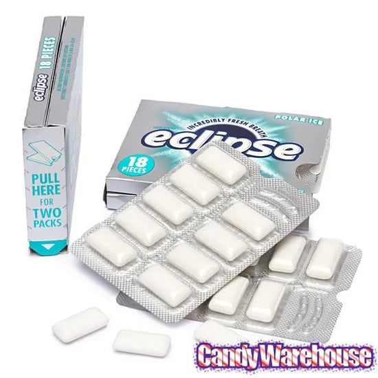 Eclipse Sugar Free Tab Gum Packs - Polar Ice: 12-Piece Box | Candy ...