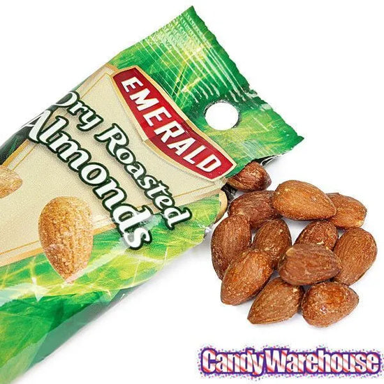 Emerald Dry Roasted Almonds 1.5-Ounce Bags: 12-Piece Box | Candy Warehouse