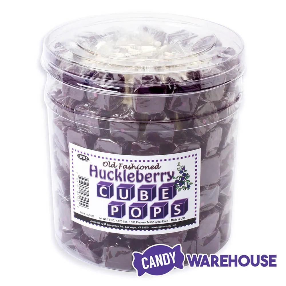 Espeez Cube Pops - Huckleberry: 100-Piece Tub – Candy Warehouse