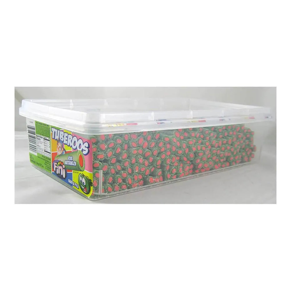 Fini Sour Watermelon Tuberoos: 200-Piece Tub – Candy Warehouse
