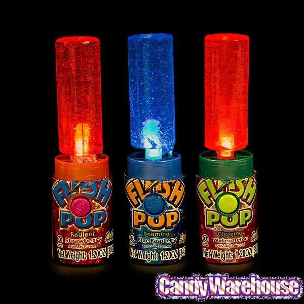 Flash Pop Light-Up Lollipops: 12-Piece Box | Candy Warehouse