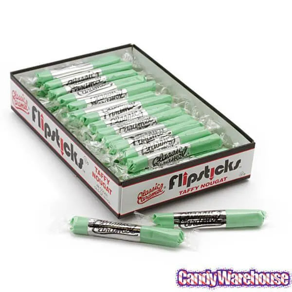 Flipsticks Nougat Taffy Candy - Sour Apple: 48-Piece Caddy | Candy ...