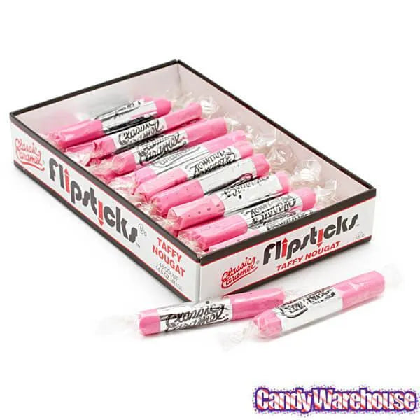 Flipsticks Nougat Taffy Candy - Strawberry: 48-Piece Caddy – Candy ...