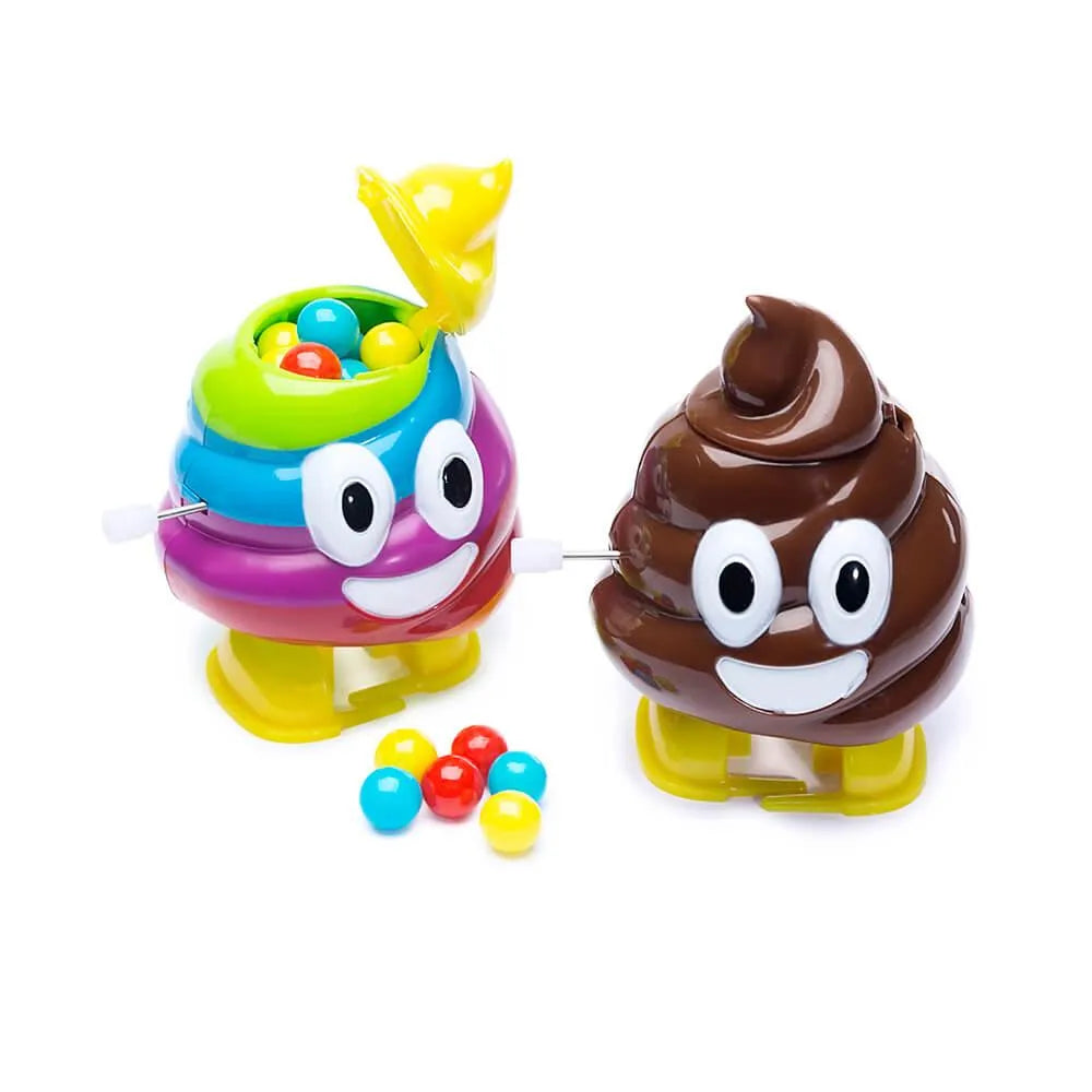 Flix Candy Wind-up Poop Emoji Candy Dispensers: 6-Piece Display – Candy ...