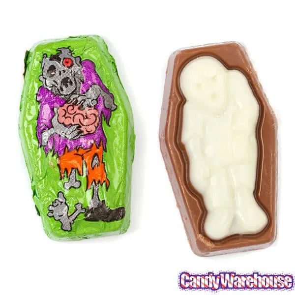 Foiled Chocolate Zombies Candy: 4LB Bag | Candy Warehouse