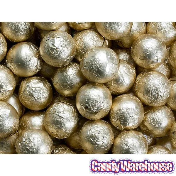 Foiled Milk Chocolate Balls - Gold: 2LB Bag – Candy Warehouse